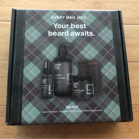 Every Man Jack | Grooming | Brand New Every Man Jack Sea Salt Beard Kit ...